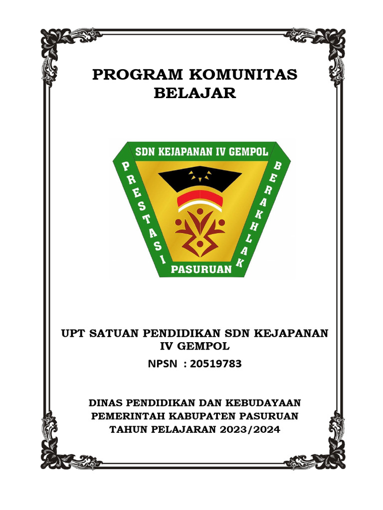 Kombel 2. Program Kombel | PDF