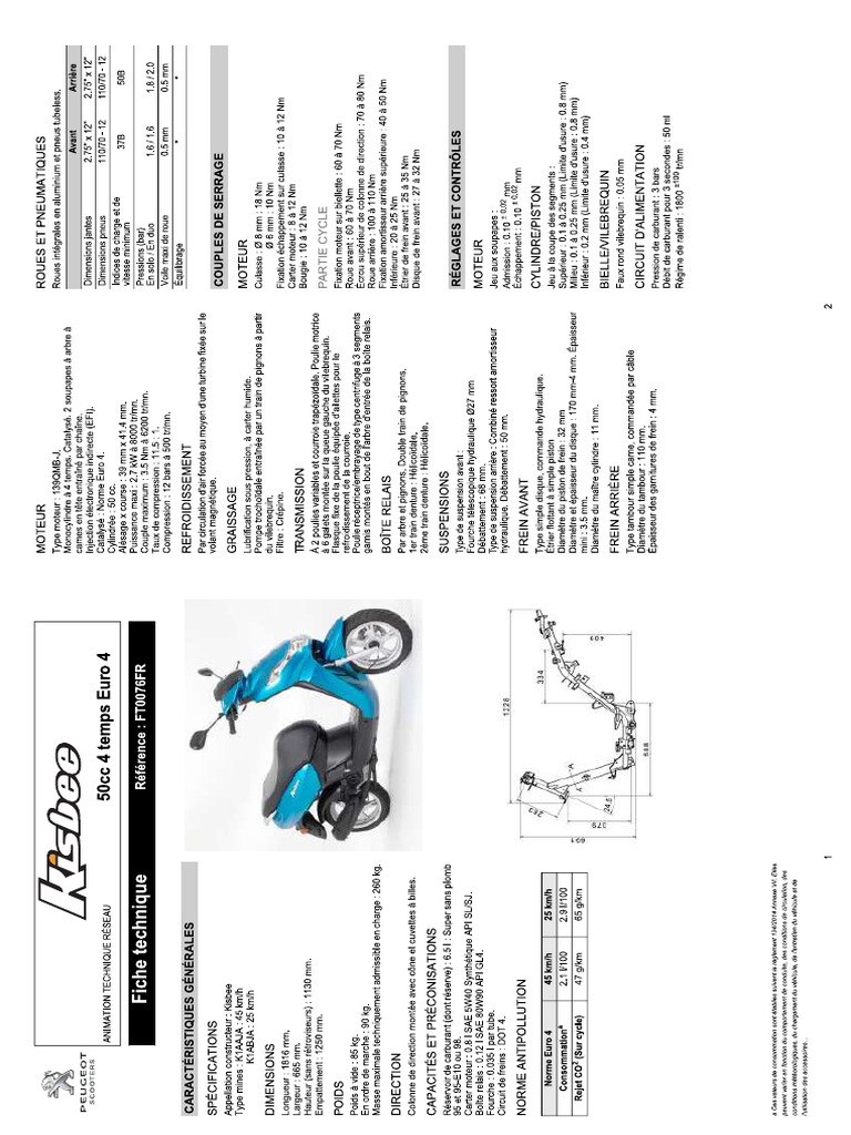 Fiche Technique Kisbee 4 | PDF
