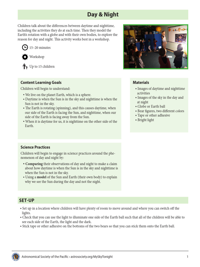 Day Night | PDF | Night | Sky
