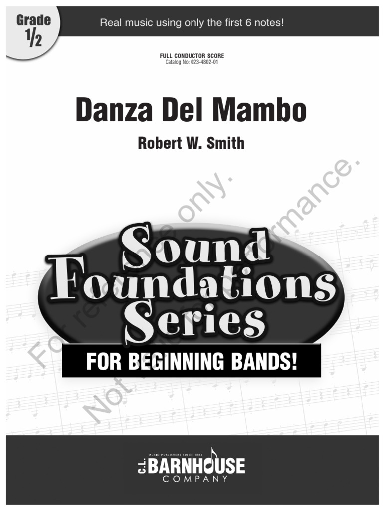 Danza Del Mambo - Score (Easy) | Download Free PDF | Orchestras | Music ...
