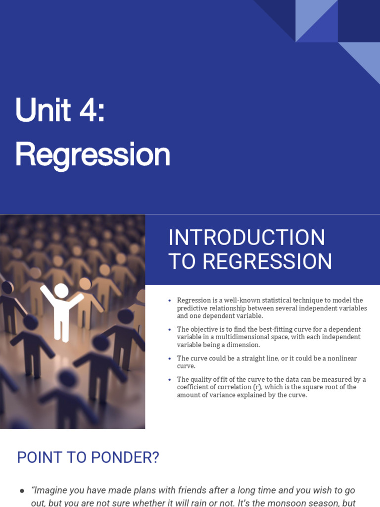 Regression Pdf Regression Analysis Linear Regression