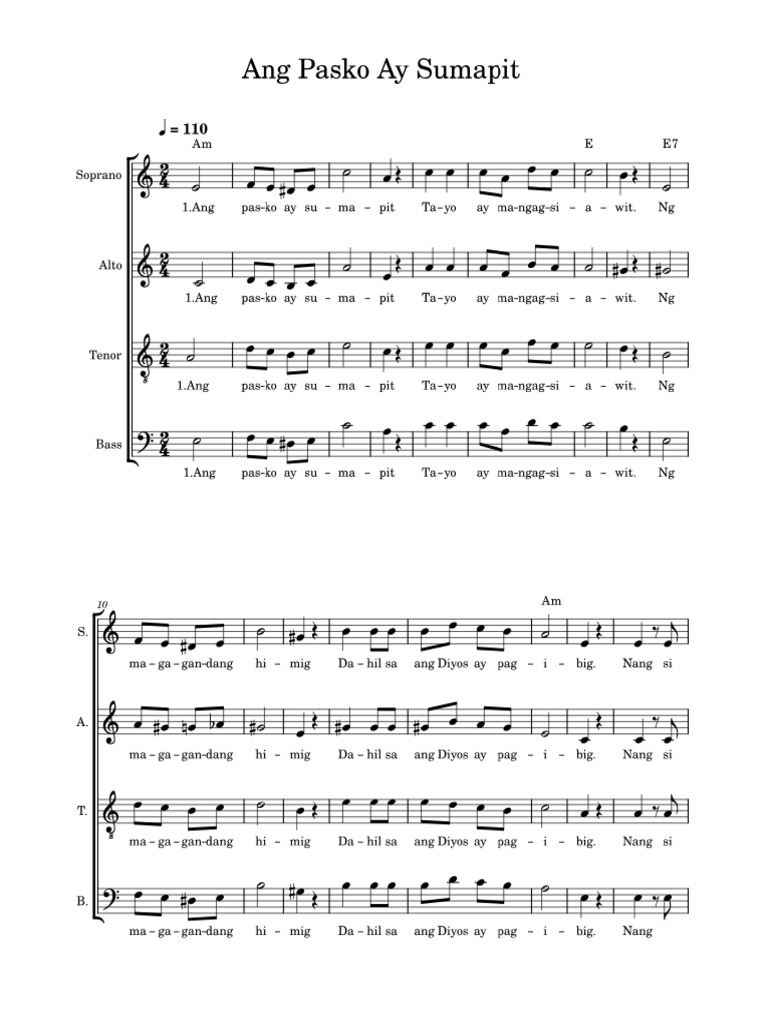 Ang Pasko Ay Sumapit | PDF