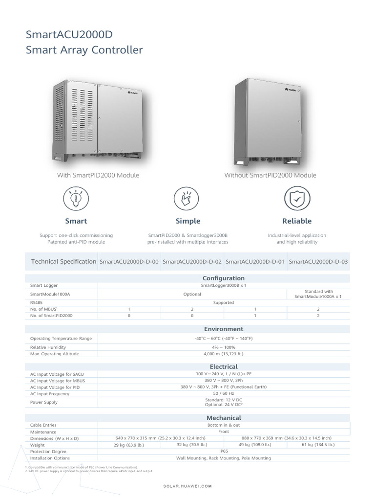 Smart ACU2000 D | PDF | Power Supply | Alternating Current