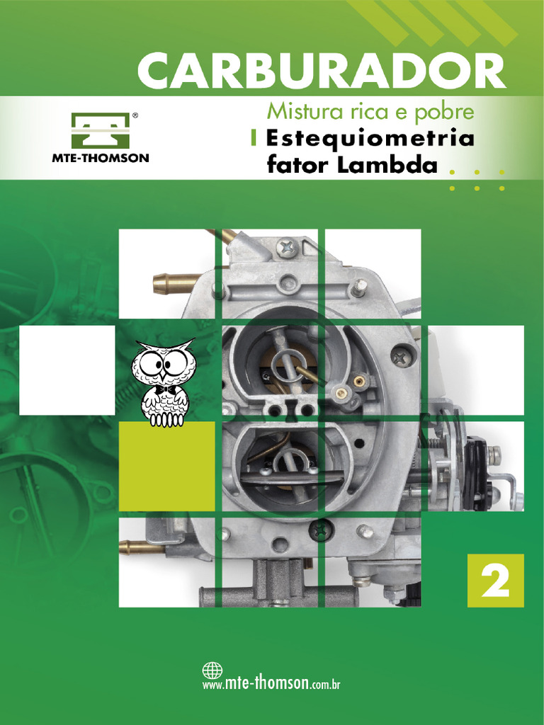 MTE - #2 - CARBURADOR - Estequiometria - Fator - Lambda - 06 - 23 | PDF | Motores | Combustão