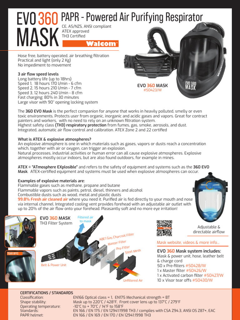 Evo Mask Brochure | PDF | Atmosphere Of Earth | Chemistry