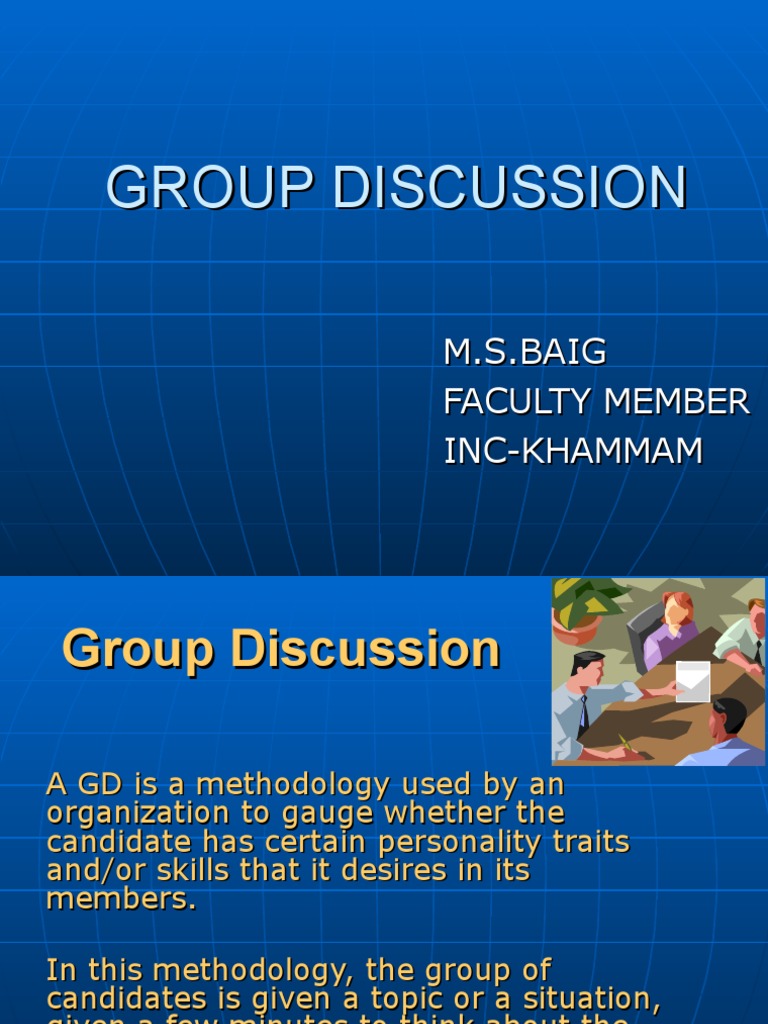 Group Discussion | PDF | Communication | Leadership
