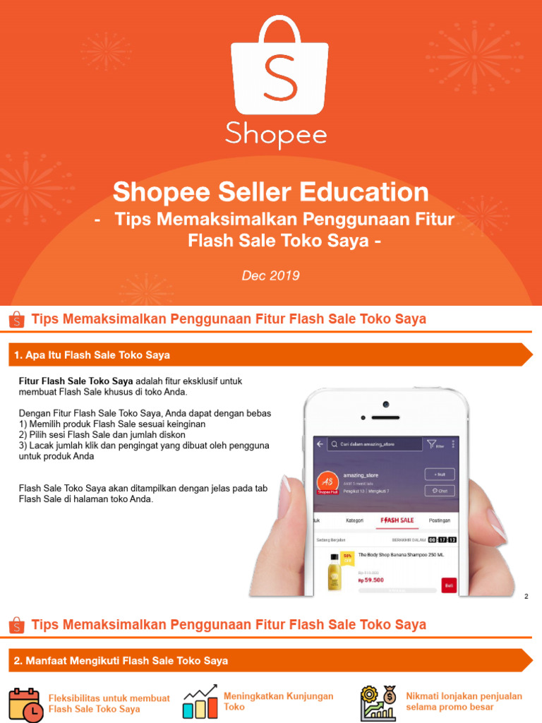 Tips Memaksimalkan Penggunaan Fitur Flash Sale Toko Saya | PDF