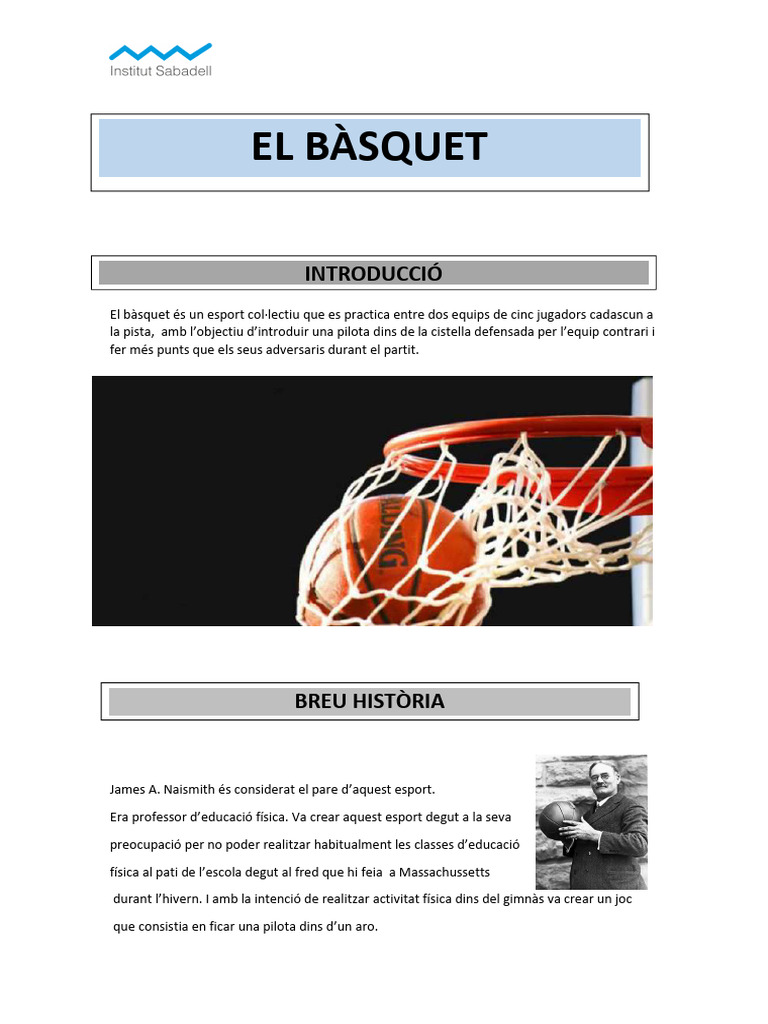 Dossier de Bàsquet | PDF