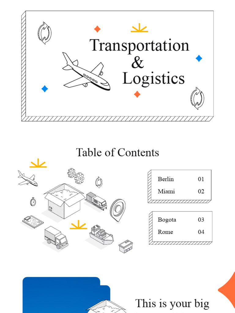 Transportation and Logistics Company Profile Presentation Yellow ...