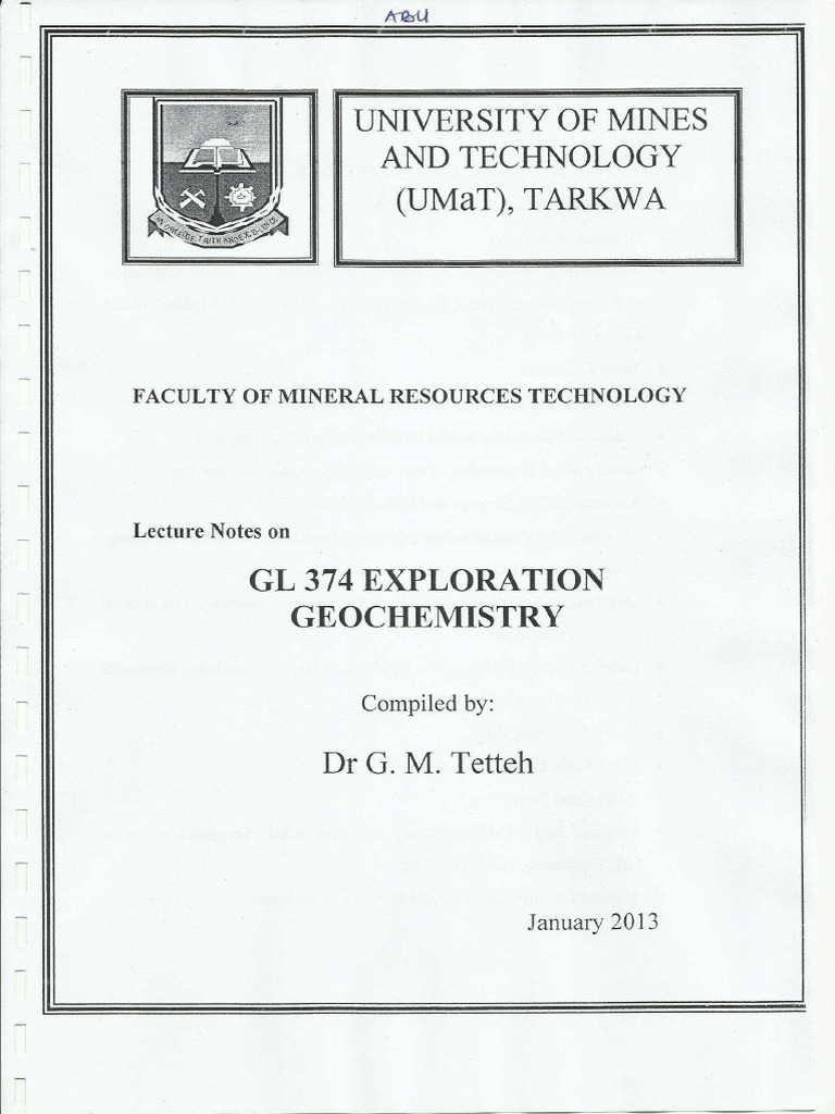 Exploration Geochemistry | PDF