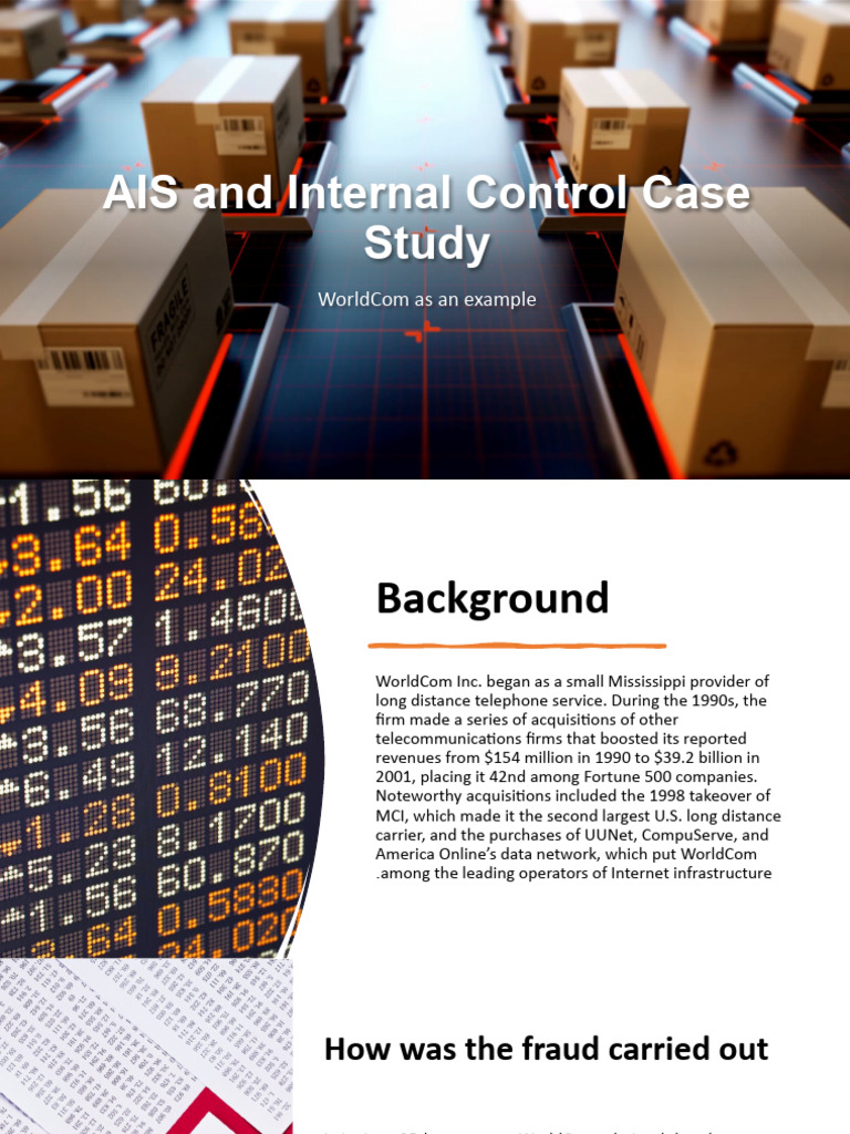 AIS and Internal Control Case Study - PPT Jazan University | PDF ...