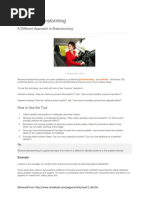 Reverse Thinking | PDF | Thought | Goal