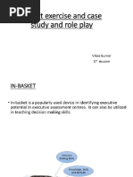 In Basket Exercise | PDF | Decision Making | Simulation