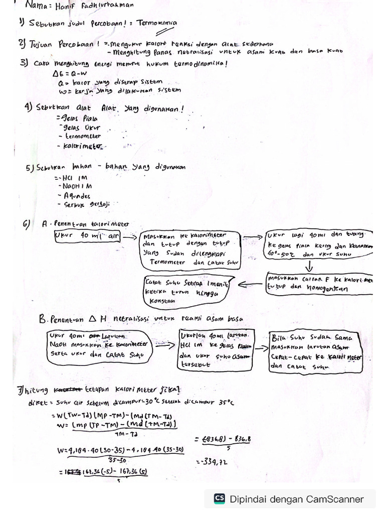 Responsi Termokimia | PDF