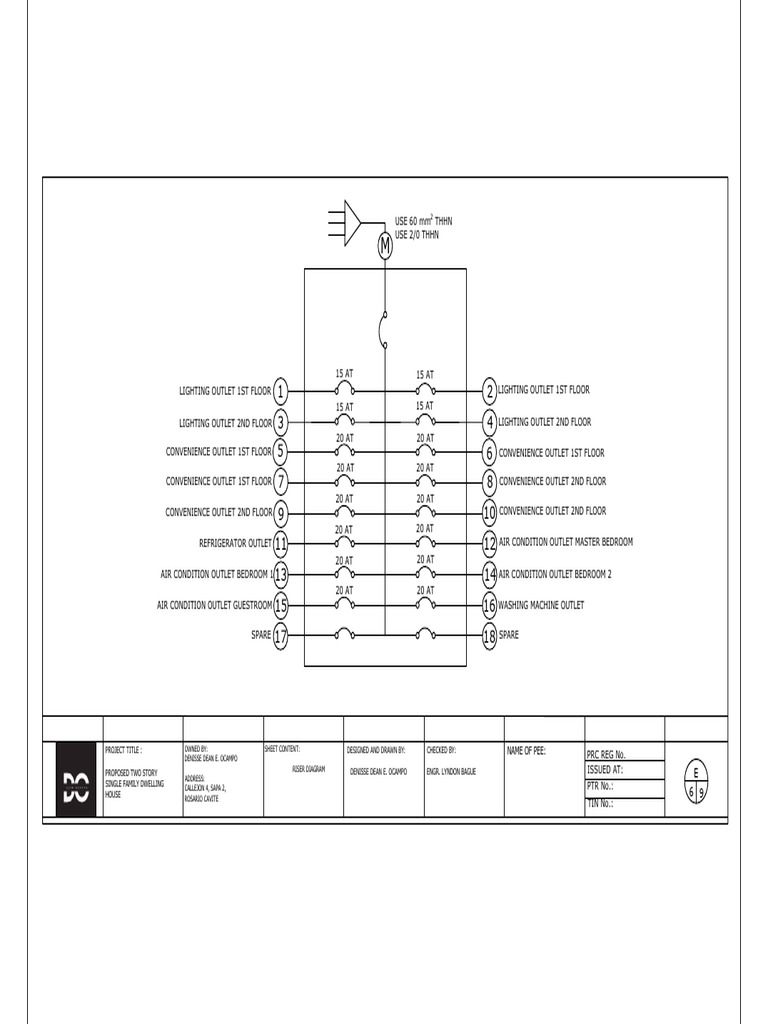 Riser Diagram | PDF | Building Automation | Home Appliance