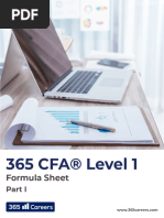 L1 2025 Formula Sheet | PDF | Exchange Rate | Mean
