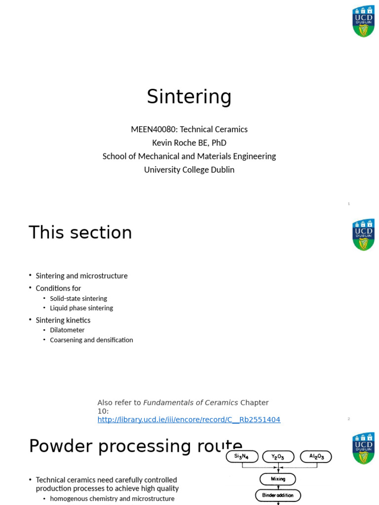 Sintering | PDF | Sintering | Diffusion