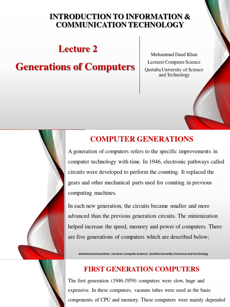 Computer Generations | PDF | Integrated Circuit | Electronics