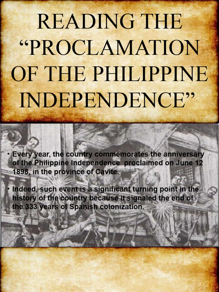 Proclamation of Independence Day | PDF | Philippines