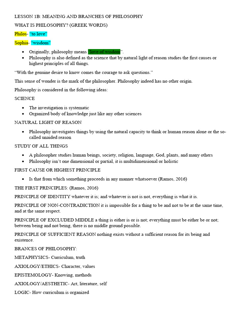 Iphp Lesson1b Reviewer - 082734 | PDF | Epistemology | Knowledge