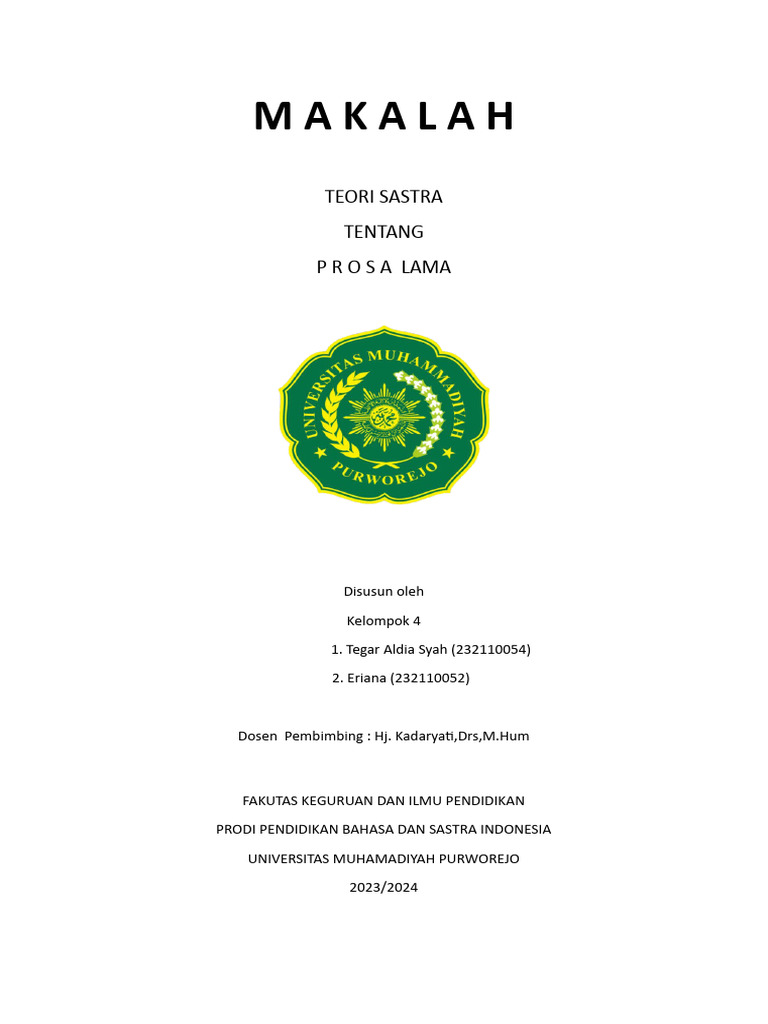 Prosa Lama | PDF