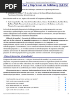 Cuestionario de Ansiedad Generalizada-7 (GAD-7) | PDF