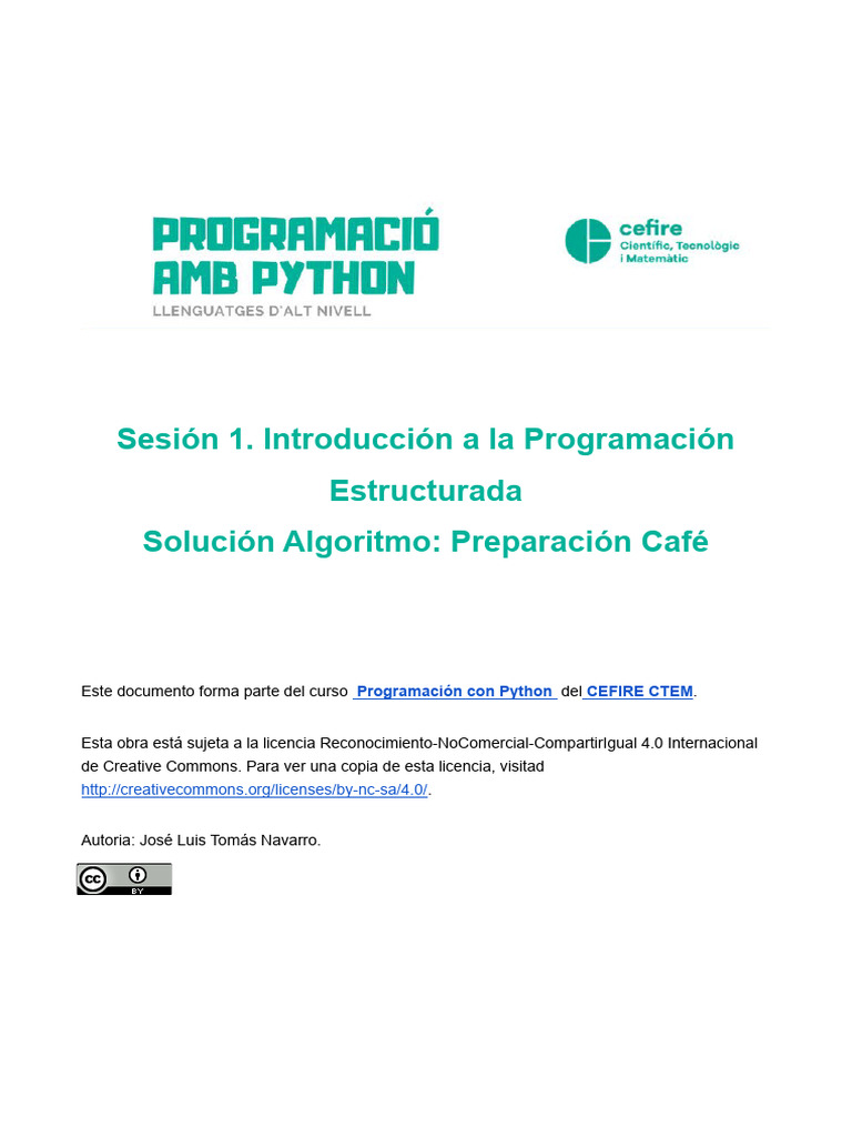 Solución Algoritmo Preparación Café | PDF