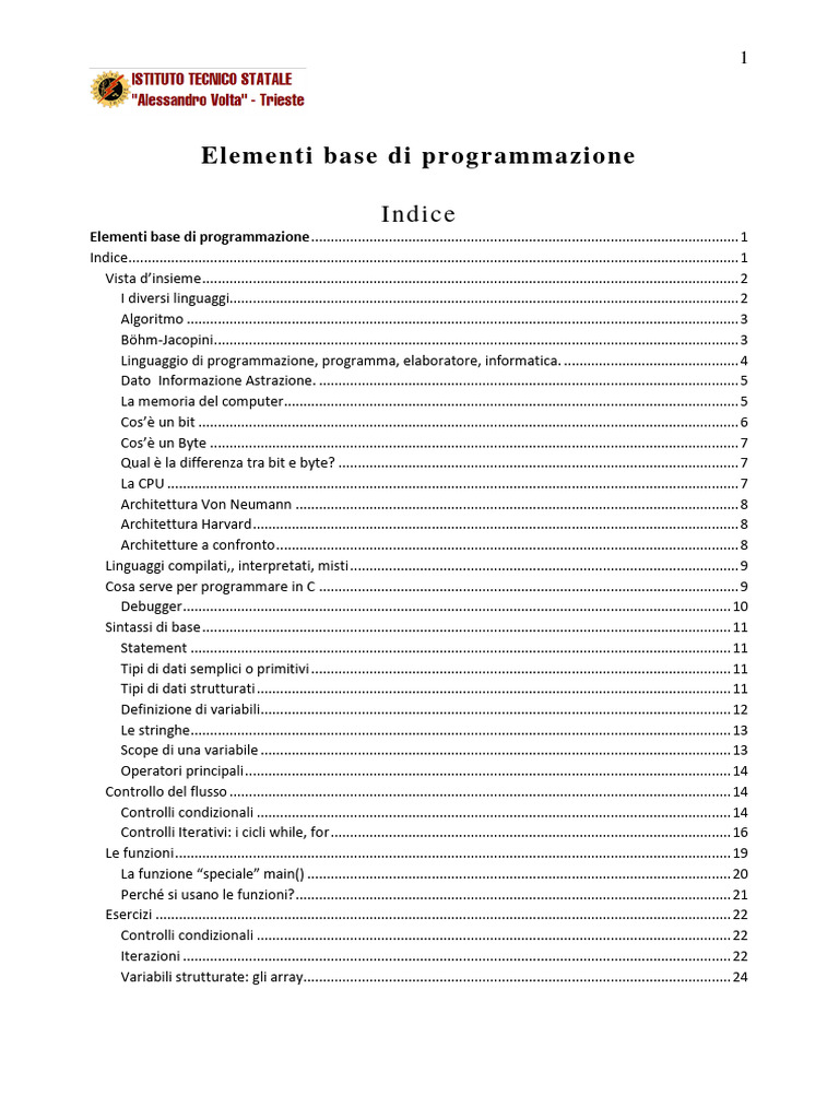03 Fondamenti Di Informatica e Di C | PDF