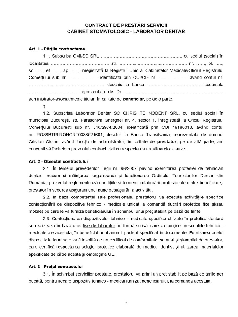Contract Colaborare 2018 2 | PDF