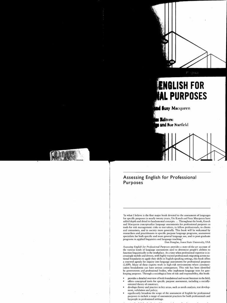 Assessing English For Professional Purposes-Routledge (2020) | PDF