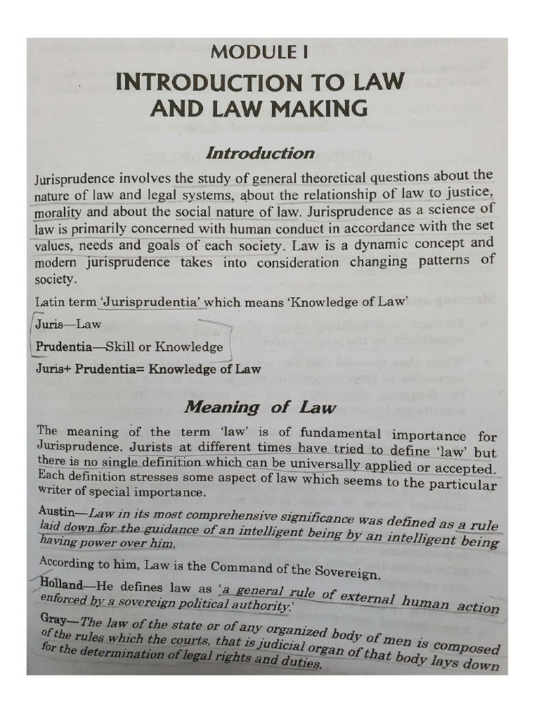 Module 1 (compressed) - Indian Law | PDF