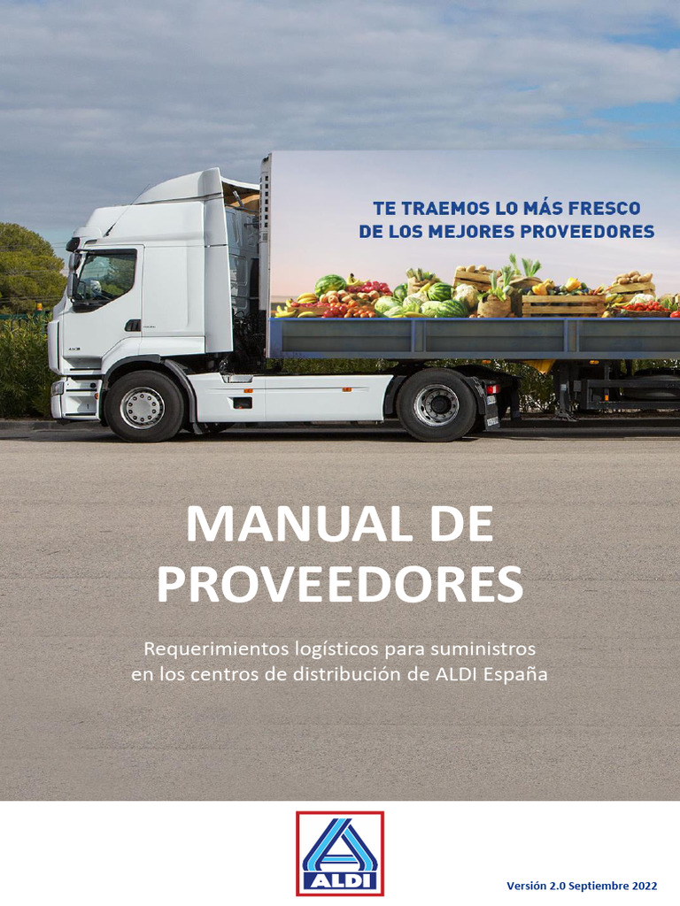 Manual de Proveedores - v3 Septiembre22 | PDF | Paleta | Carne