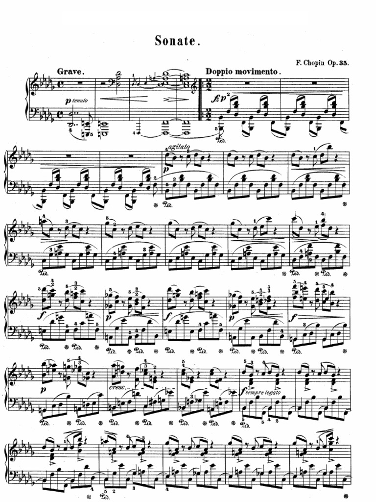 Piano Sonata no. 2 in B flat minor %27Funeral March%27%2C op. 35 ...