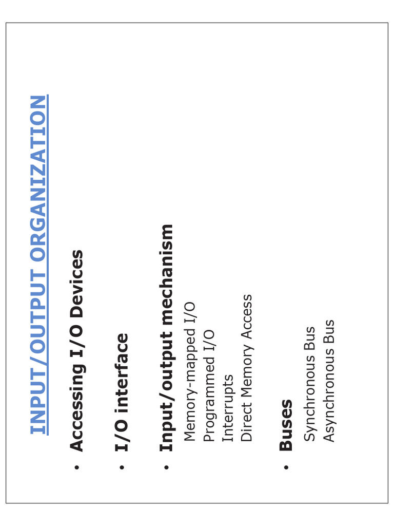 Week 7 Input Output Organisation Mfrdt Pdf Input Output Central Processing Unit