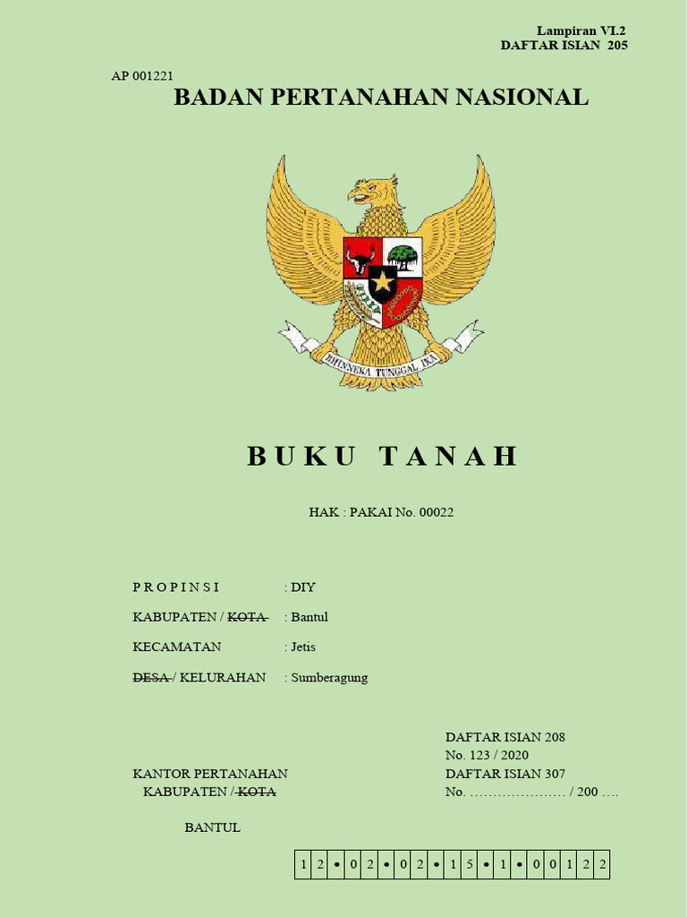 Buku Tanah | PDF