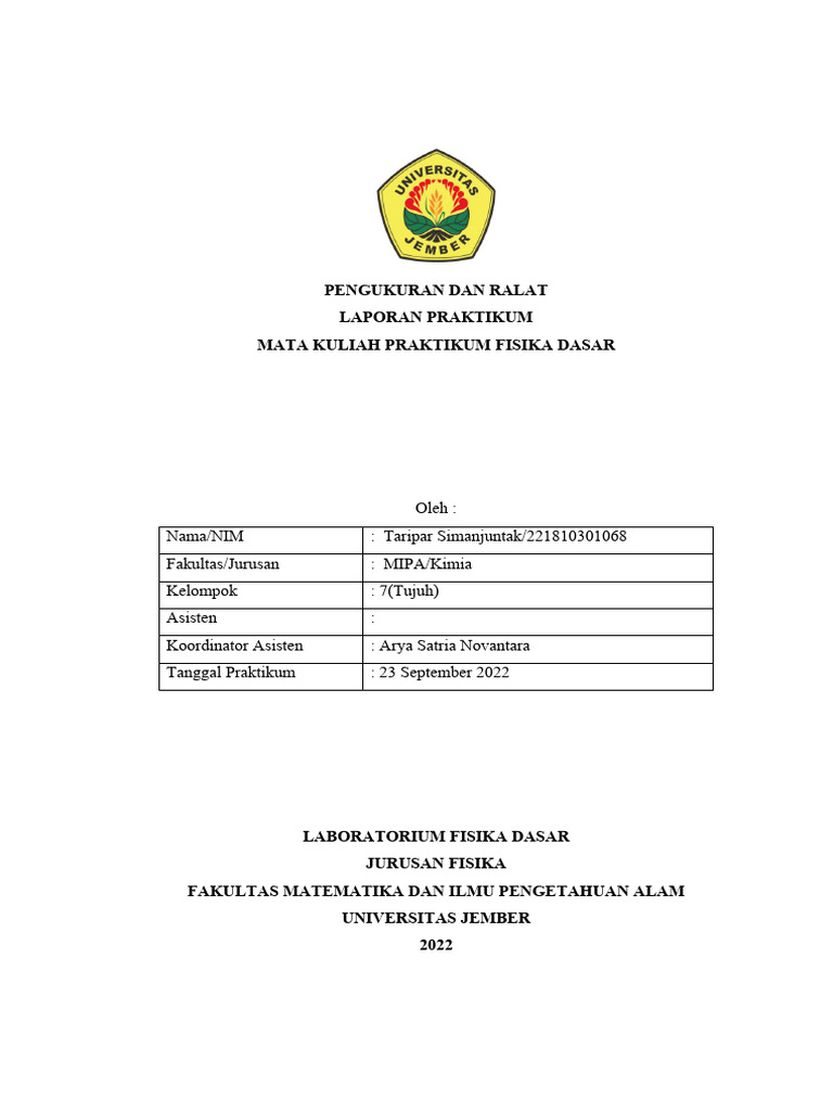 Pengukuran Dan Ralat | PDF