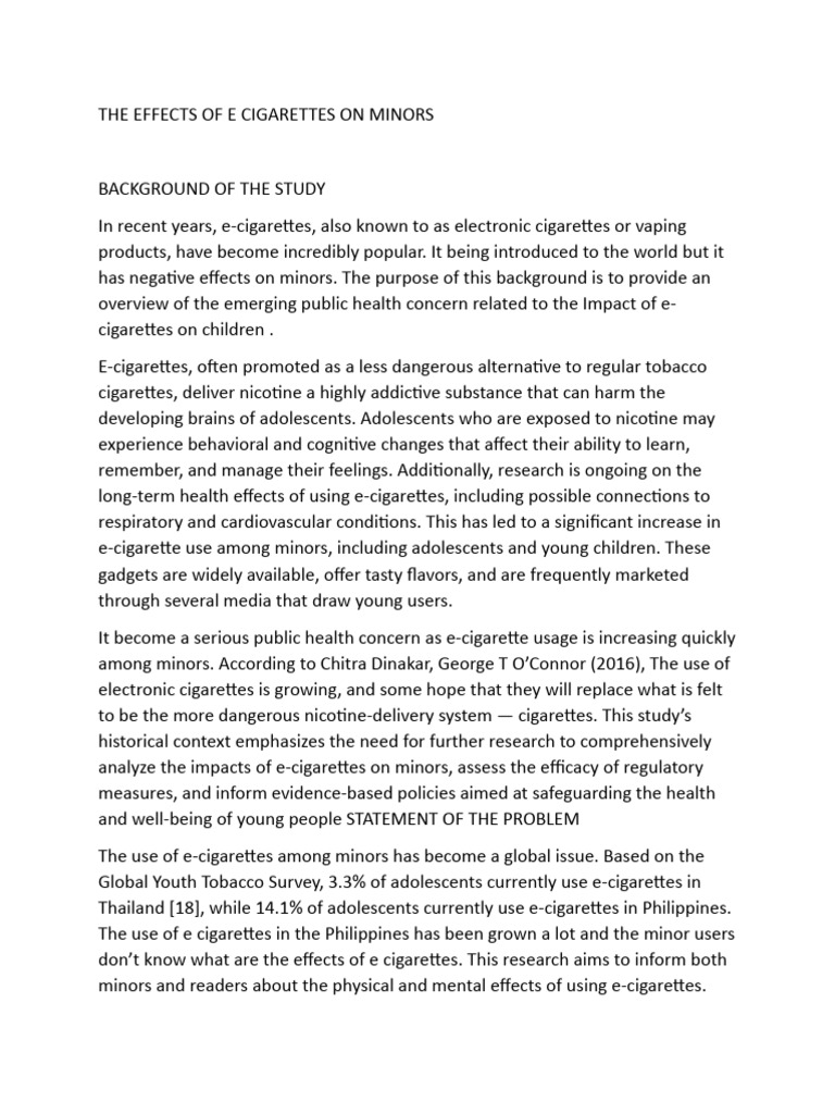 pr2... Group 1 | PDF | Electronic Cigarette | Cigarette