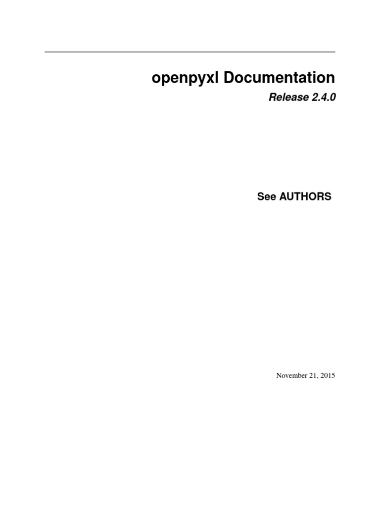 Openpyxl Pdf Microsoft Excel Worksheet 1961