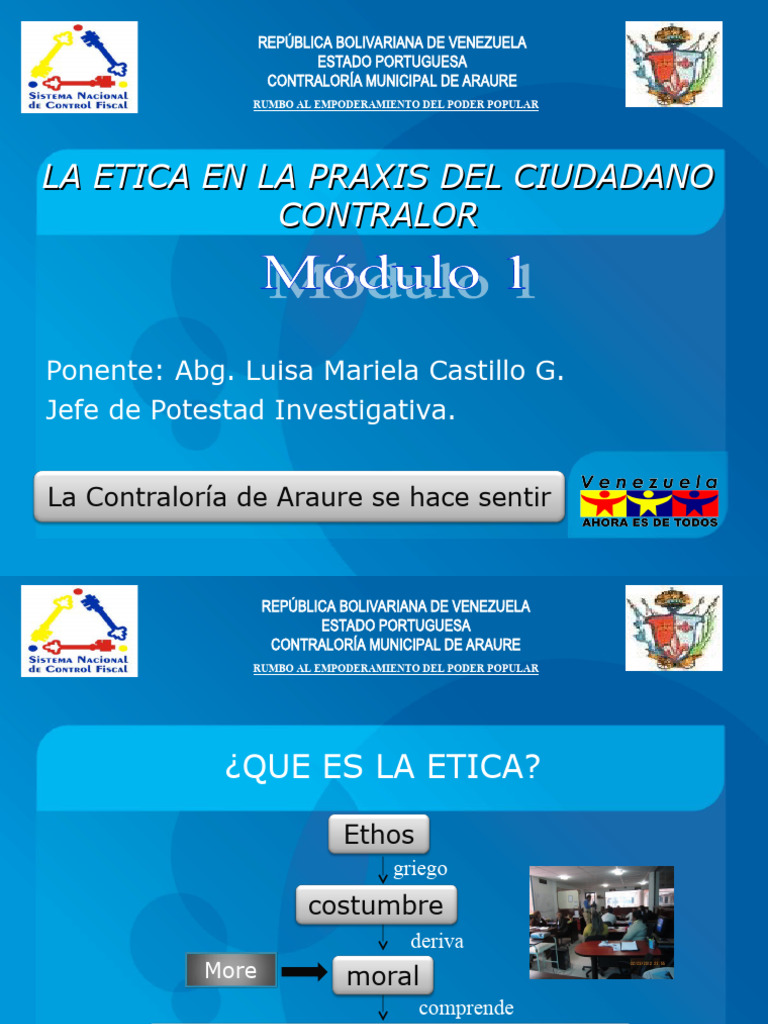 La ética En La Funcion Publica Módulo I Sara Menoni Pdf