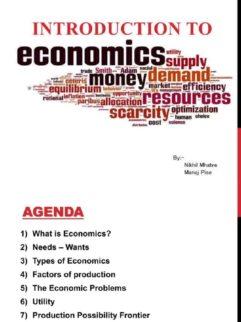 Introduction To Economics | PDF