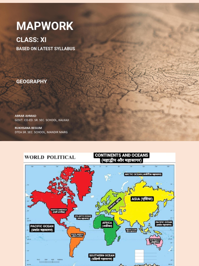 Mapwork According To Latest Syllabus-Xi-1 | PDF | Science & Mathematics