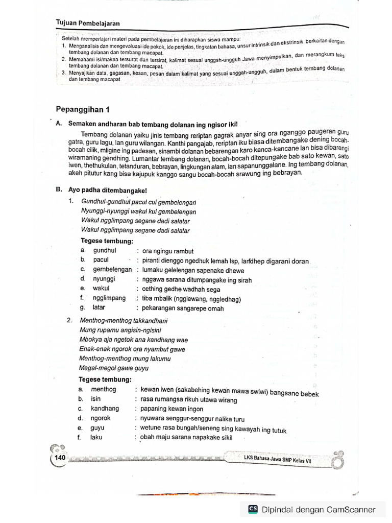 Tembang Dolanan Jawa | PDF