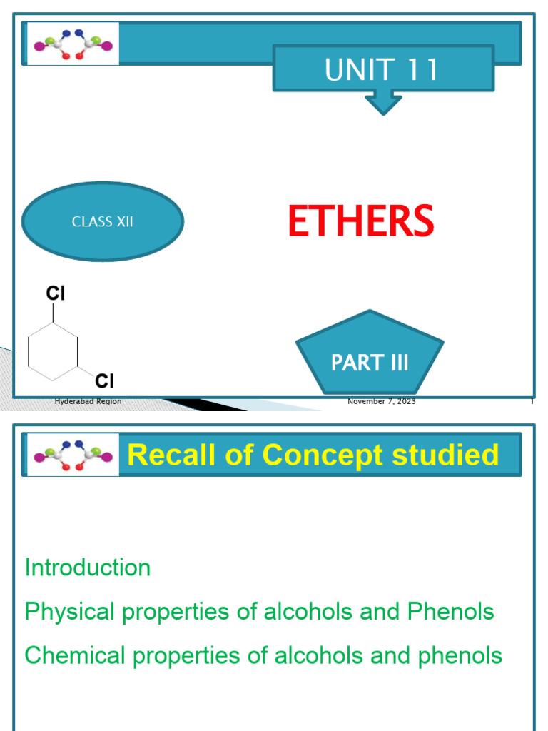 11 Alcohols Phenols and Ethers 3 | Download Free PDF | Ether | Alkane