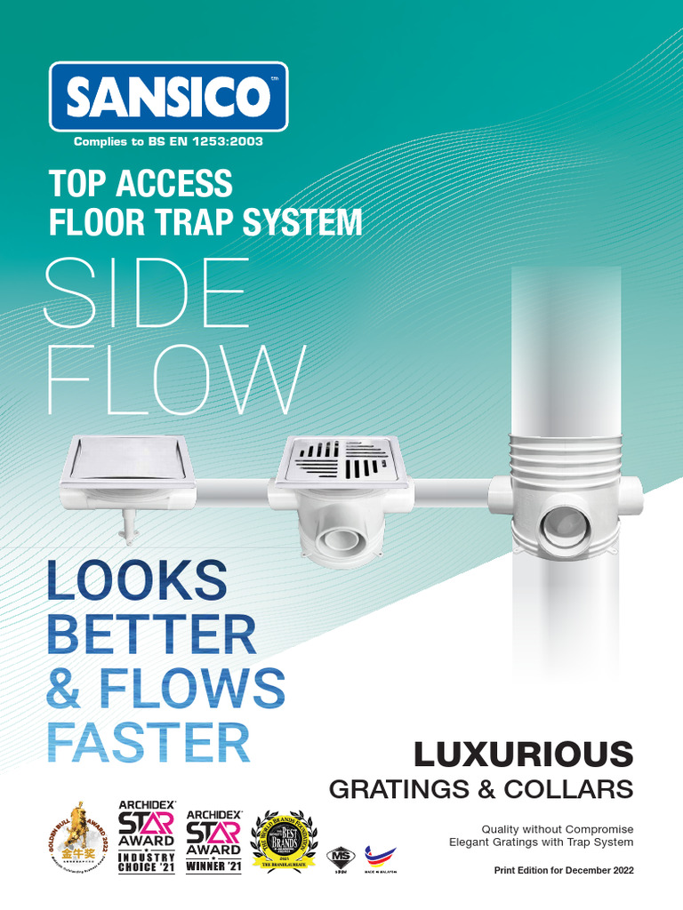 MSansico Top Access Floor Trap Model (Side Flow) Catalogue Nov2022 ...