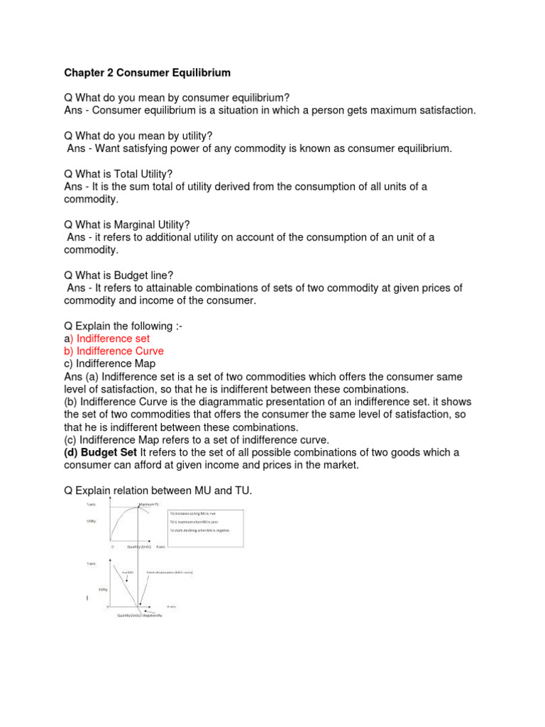 Consumer Equilibrium | PDF | Utility | Economic Equilibrium