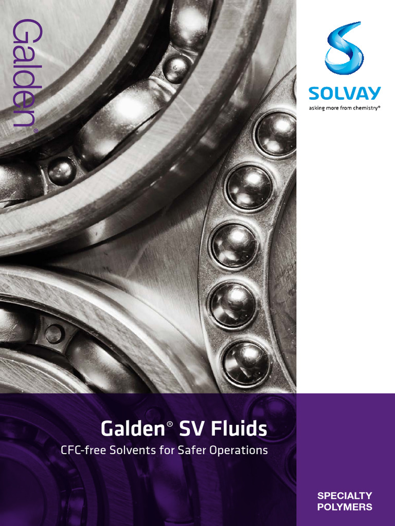 Galden SV Fluids CFC Free Solvents For Safer Operations - EN 220549 | PDF | Chlorofluorocarbon ...