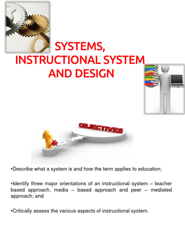 LECT 4 - System - Instructional Systems | PDF | Learning | Teachers