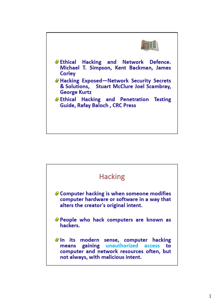DST - ch01 - Ethical Hacking - 2023 | PDF | Port (Computer Networking) | Security Hacker