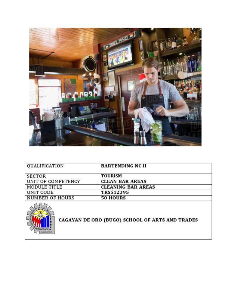 Clean Bar Areas | PDF | Waste | Waste Management