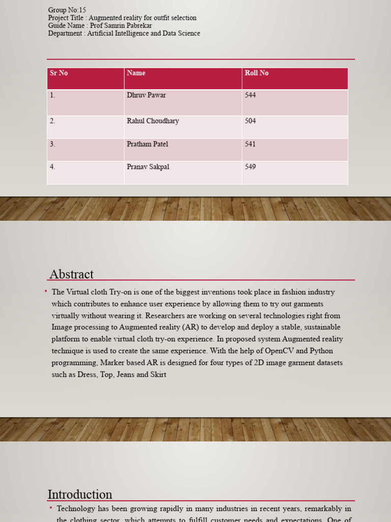 Te Mini Project | PDF | Augmented Reality | Computing